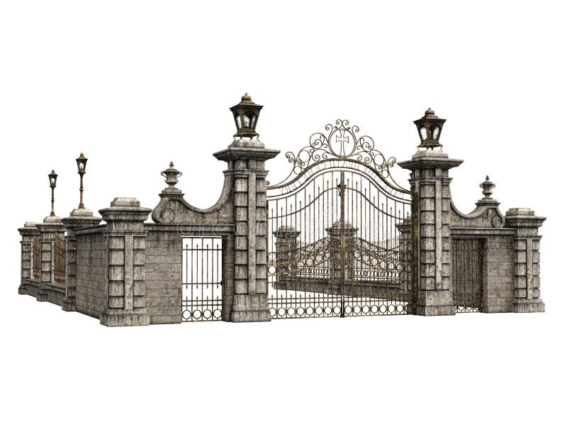 Fantasy Iron Gate Stock Illustrations – 323 Fantasy Iron Gate Stock ...