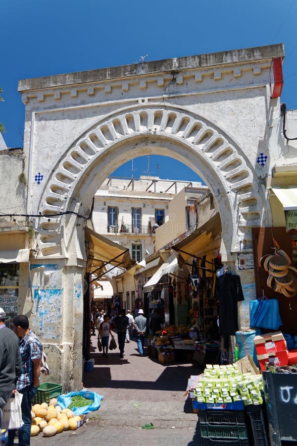 Tanger 2013: souk gate editorial photography. Image of gibraltar ...