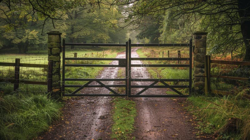 208 Rustic Country Gate Generated Stock Photos - Free & Royalty-Free ...