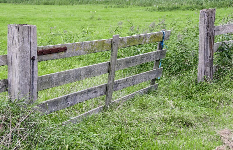 Gate Left Open Stock Photo - Image: 45199297