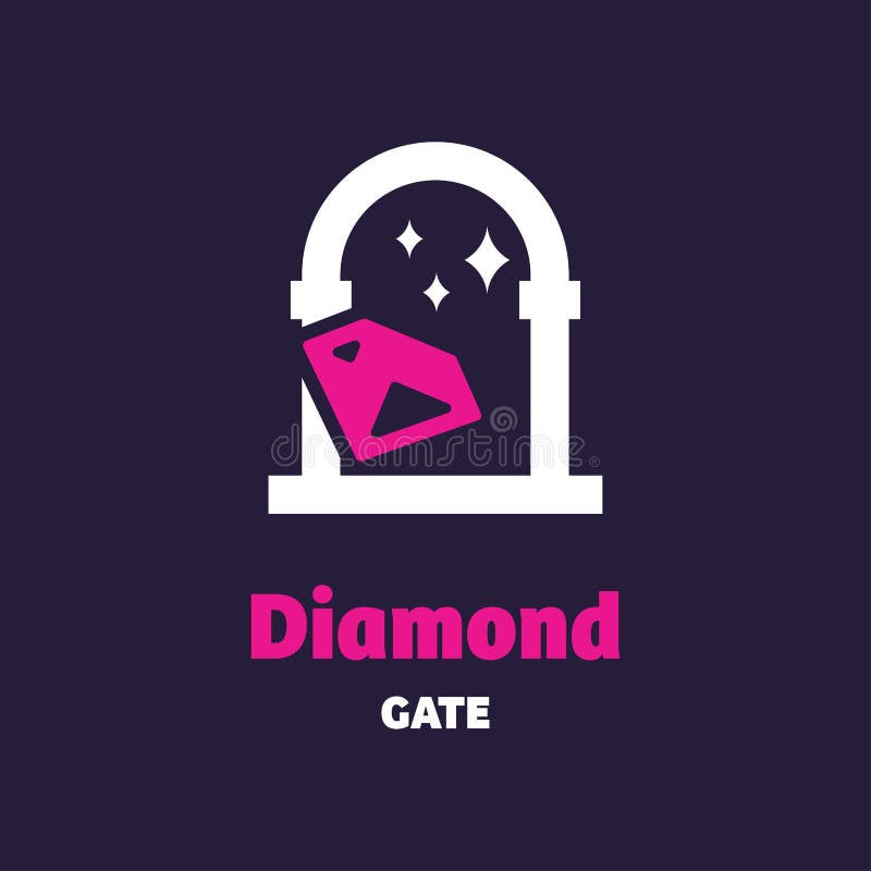 Diamond Gate Logo stock vector. Illustration of door - 264412879