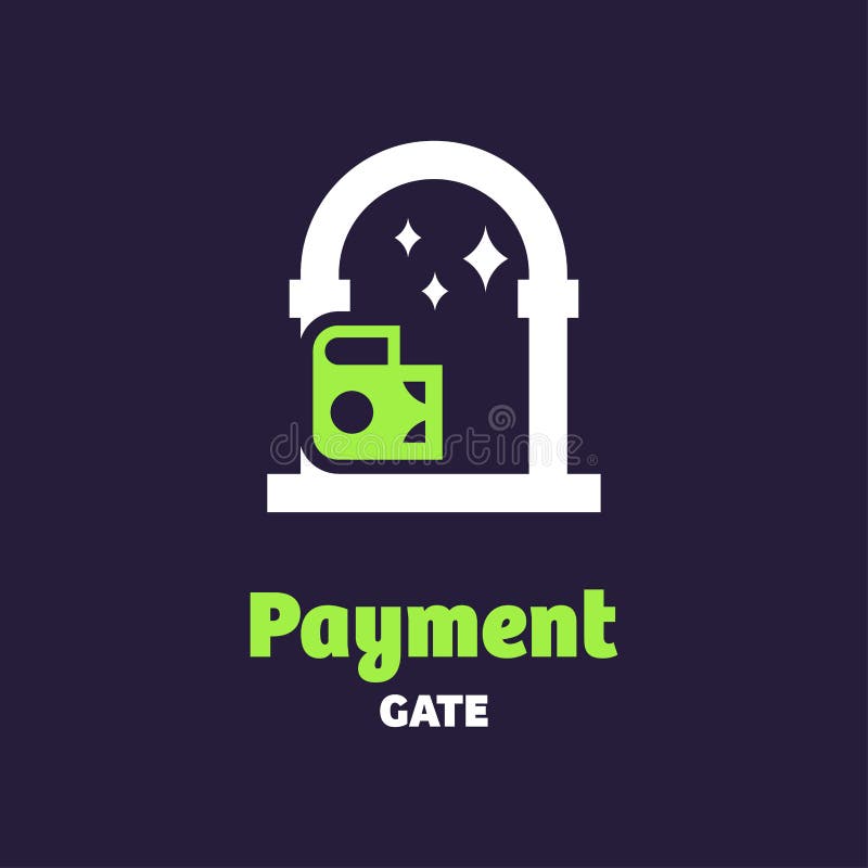 Payment Gate Logo stock illustration. Illustration of logo - 264413610