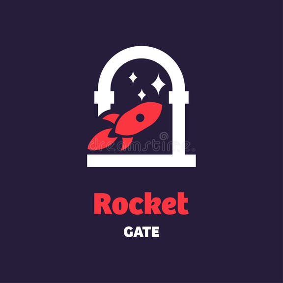 Rocket Gate Logo stock vector. Illustration of professional - 264413649
