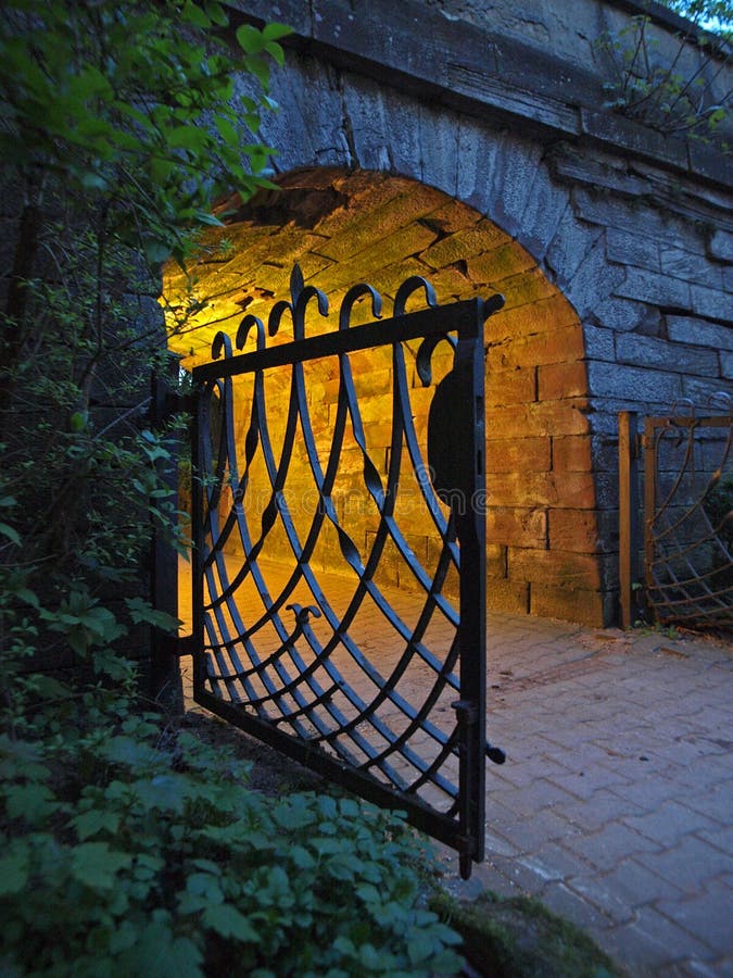 Gate stock image. Image of bridge, portal, castle, road - 33849843