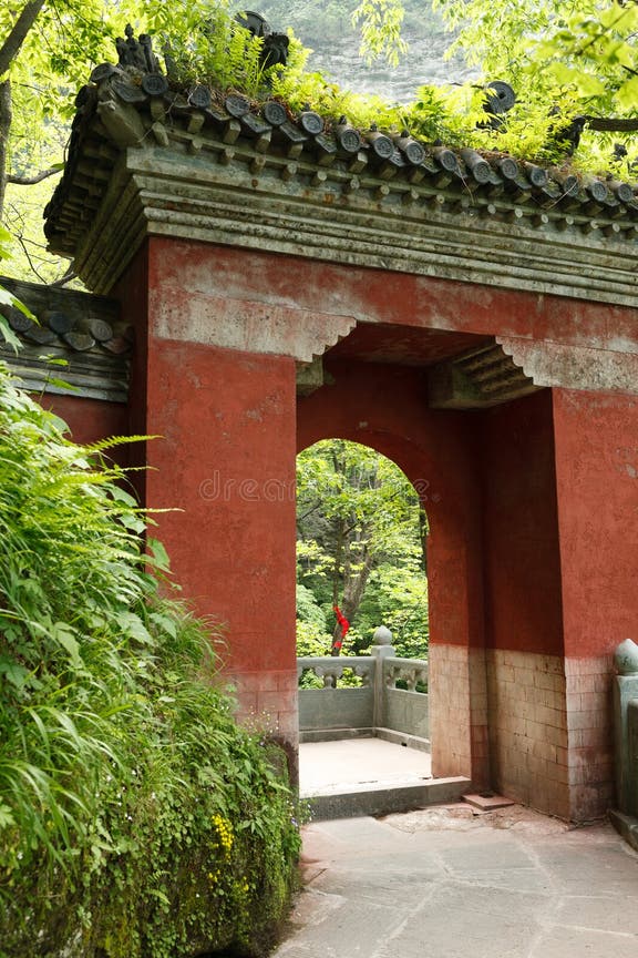 The gate in the monastery stock image. Image of architecture - 186121565