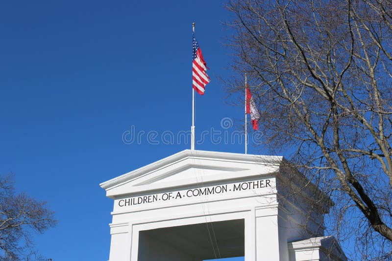 The Gate Monument in Peace Arch Park Stock Photo - Image of landmark ...