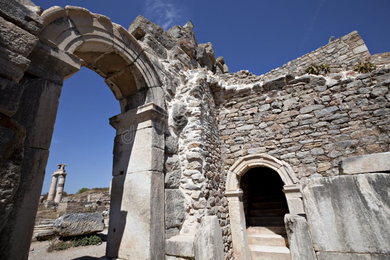 Gate in Odeion stock photo. Image of gate, izmir, statue - 24123494