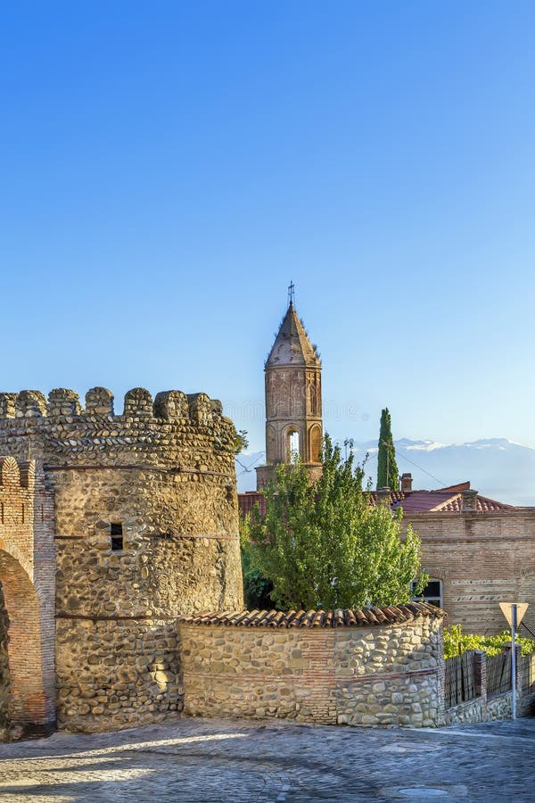 Gate in Wall, Signagi, Georgia Stock Image - Image of architecture ...