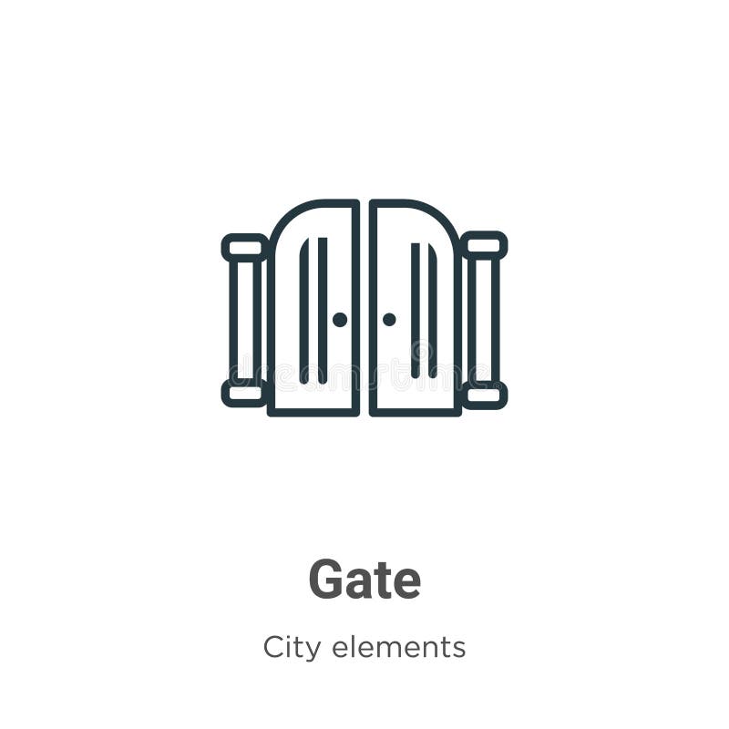 Gate Outline Stock Illustrations – 10,332 Gate Outline Stock ...
