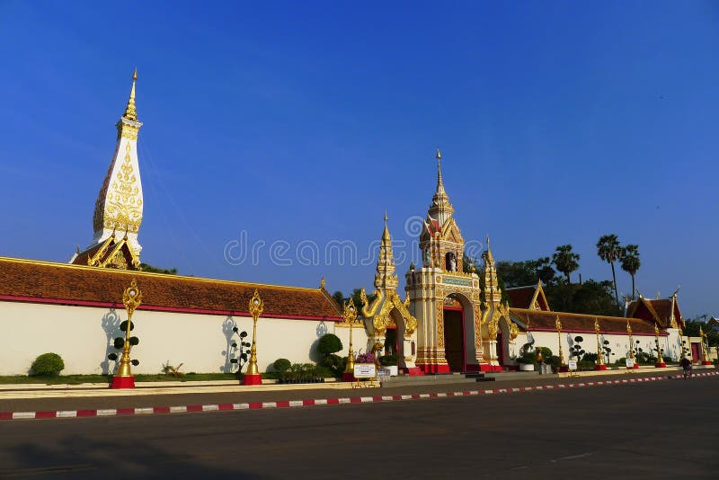 The Gate of Pagoda Buddhist Stock Photo - Image of decorative, spire ...