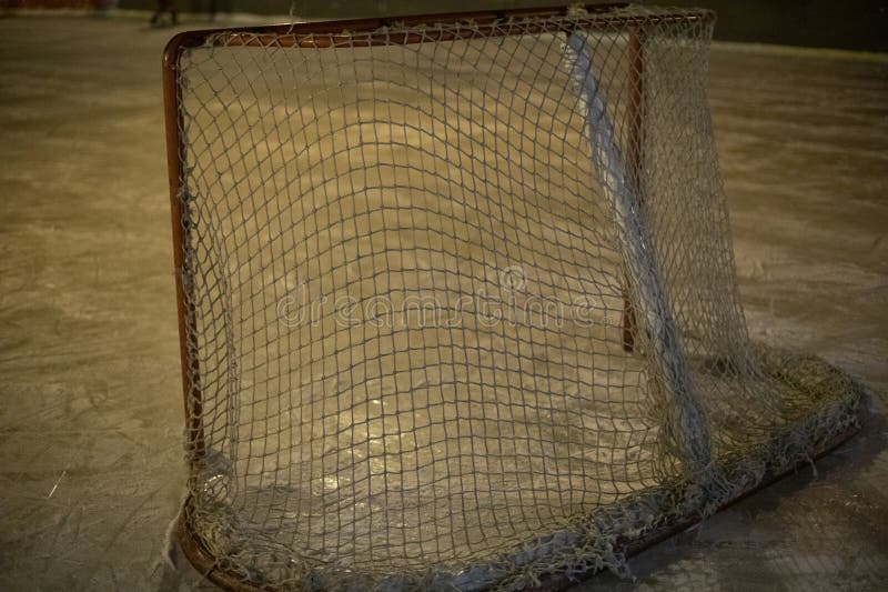 Gate at Hockey Stadium. Gate in Hockey. Serpentine Skating Rink Stock ...