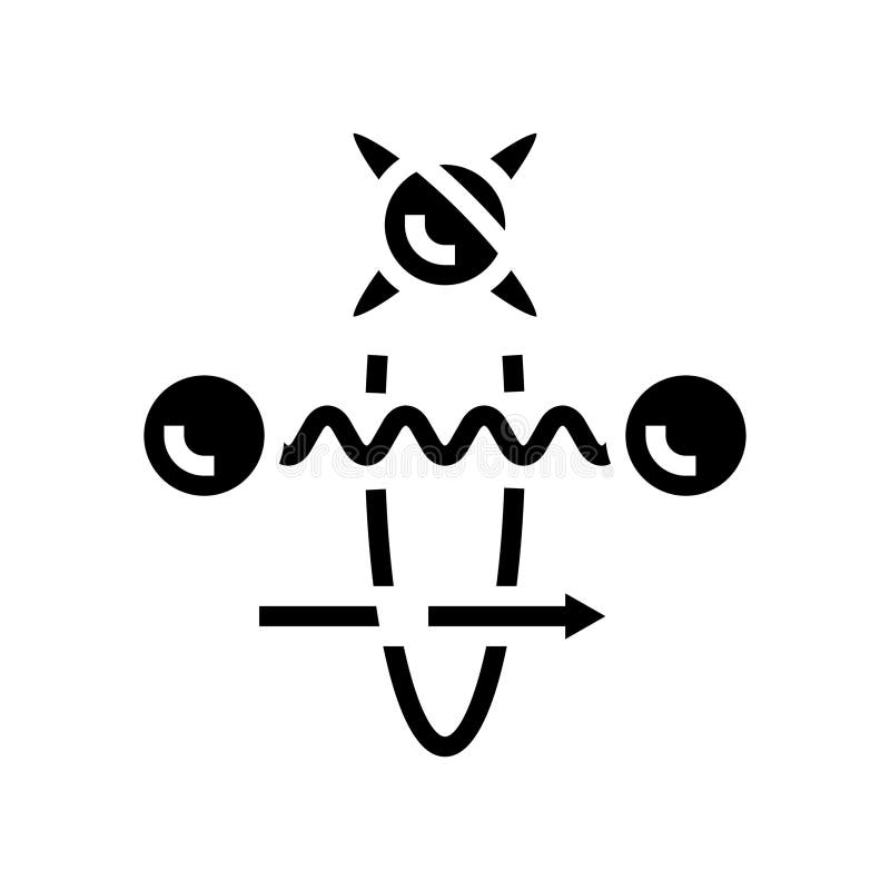 Gate Quantum Technology Glyph Icon Vector Illustration Stock ...