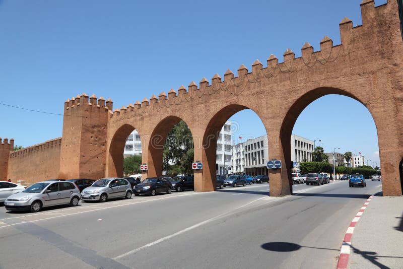 Gate in Rabat, Morocco editorial photography. Image of africa - 31412837