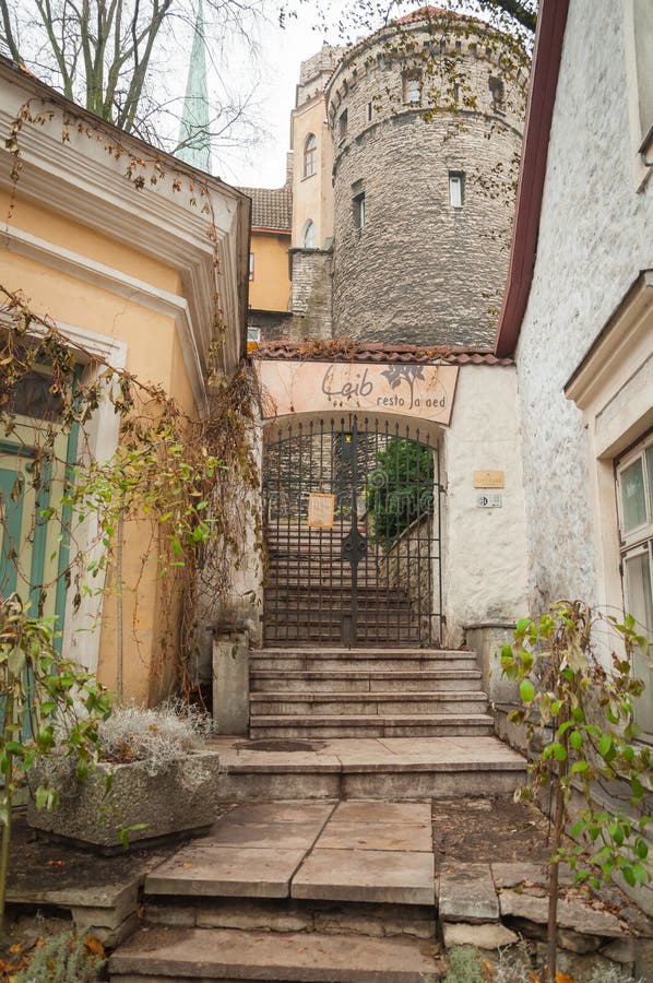 Gate and Stairs To the Old Tower. Stock Photo - Image of house, outdoor ...