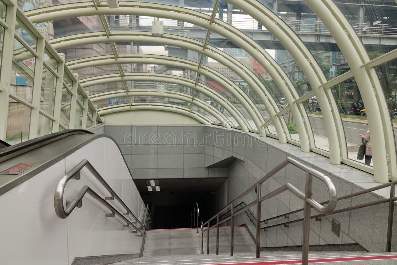 The Gate of Subway Station in Taipei, Taiwan Editorial Photography ...