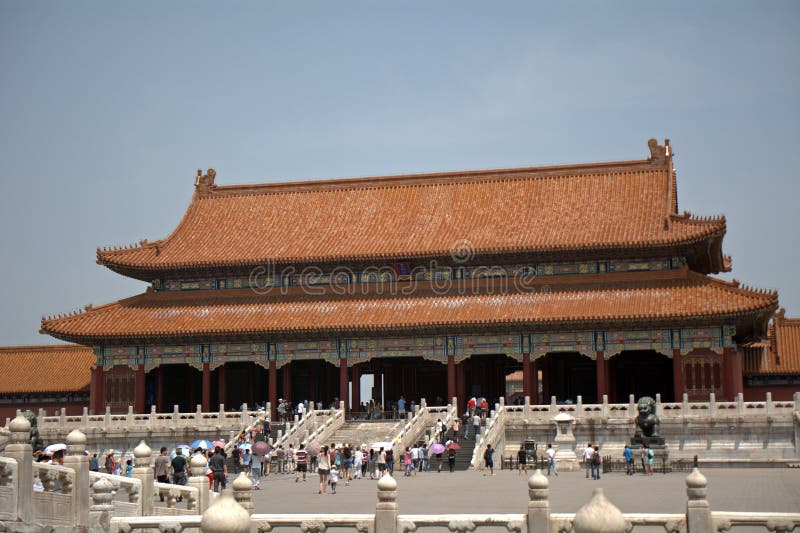 Gate of Supreme Harmony in the Forbidden City, Beijing, China Editorial ...