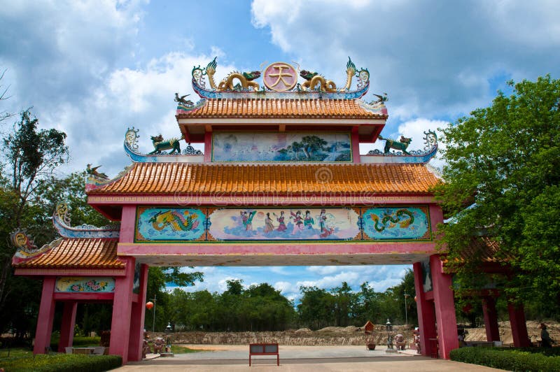 Gate of temple stock photo. Image of furniture, exterior - 19498846