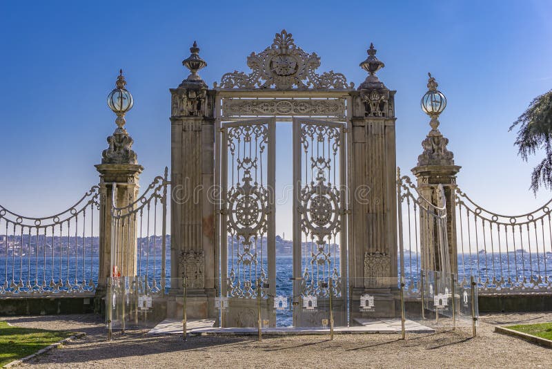 Gate To the Bosphorus at Dolmabahce Palace in Istanbul, Turkey ... Gate To the Bosphorus at Dolmabahce Palace in Istanbul, Turkey ...