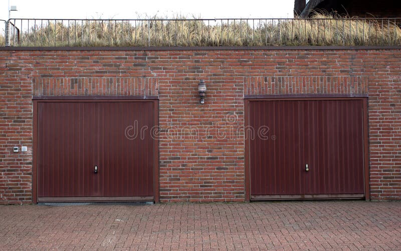 The gate to the garage stock photo. Image of life, city - 82750254