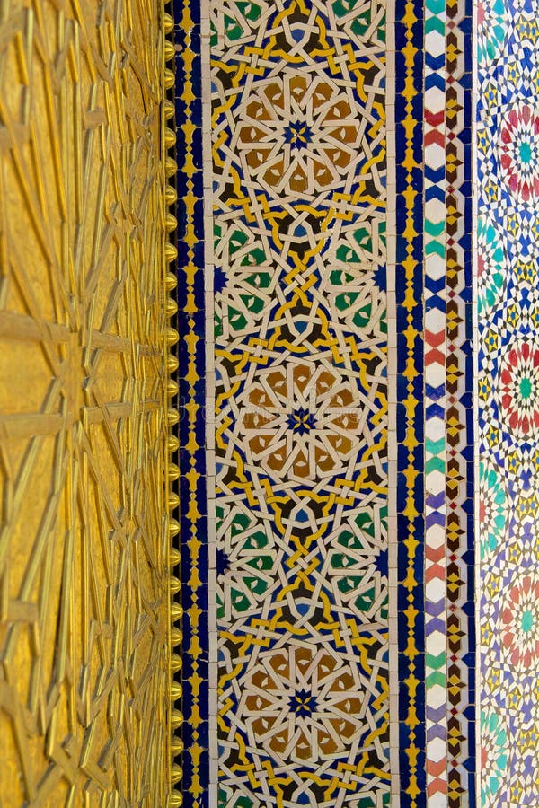 Gate To the Palace of the King of Morocco Stock Photo - Image of design ...