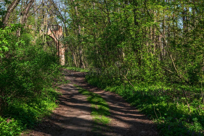 Gate To the Park of the Castle Koppitz Stock Photo - Image of ...