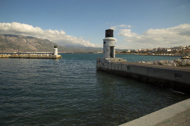 Gate To the Port of Corinth, Greece. Editorial Image - Image of port ...
