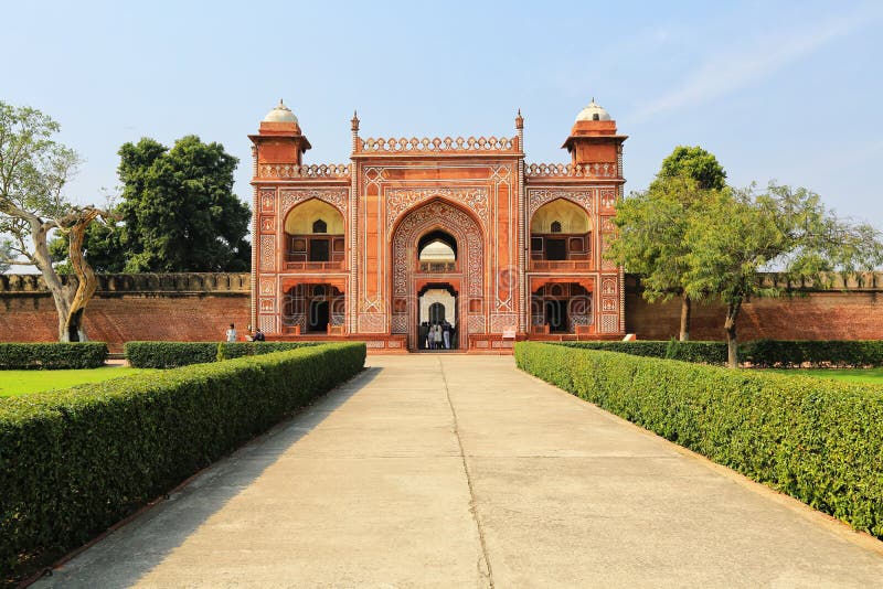 Gate To Taj Mahal Temple, Agra Editorial Image - Image of place, asia ...