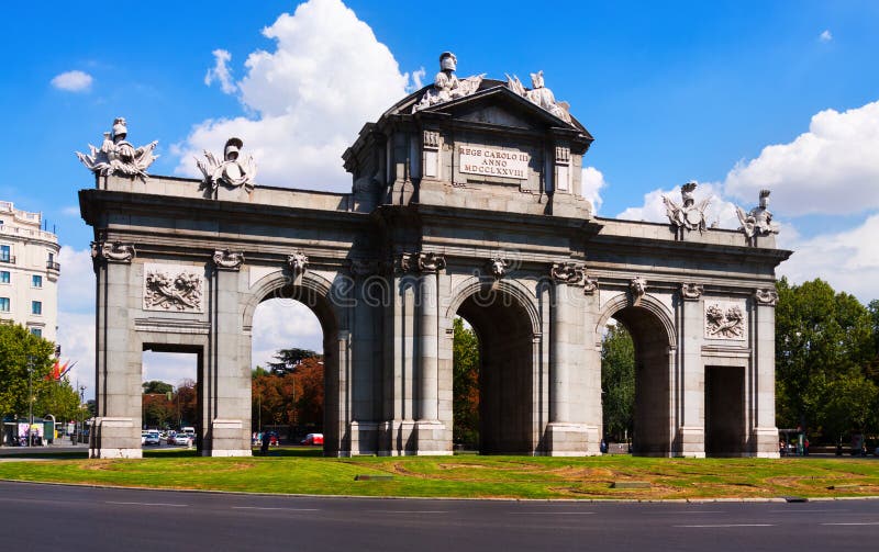 Gate of Toledo in Evening. Madrid Stock Photo - Image of travel, toledo ...