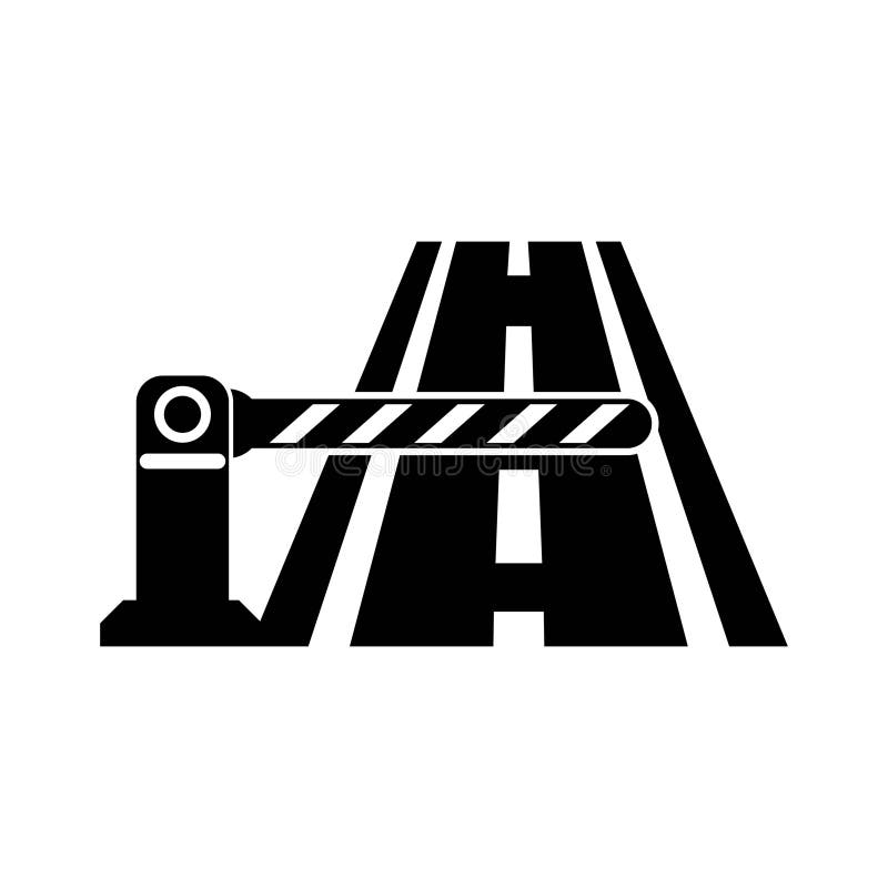 Gate or Toll Road Icon,illustration Design Template Stock Vector ...