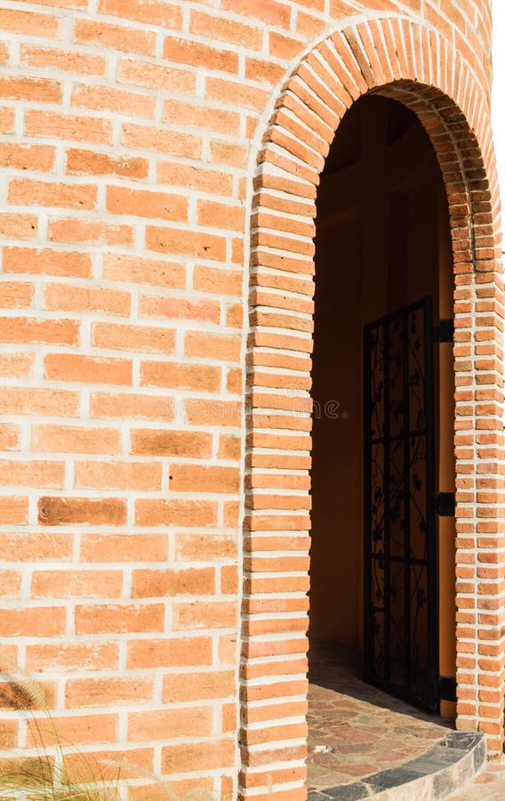 Gate tower of brick castle stock image. Image of brick - 56173529