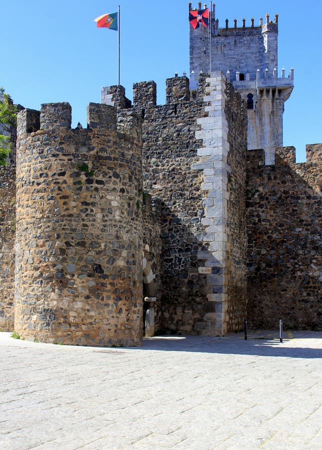 Gate Tower of the Medieval Beja Castle, Portugal Stock Photo - Image of ...