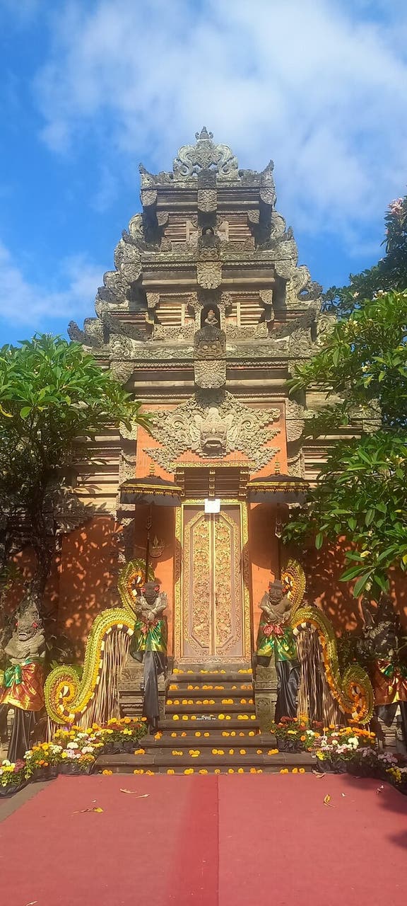 The Gate of Ubud Royal Palace Stock Photo - Image of amazing, bali ...