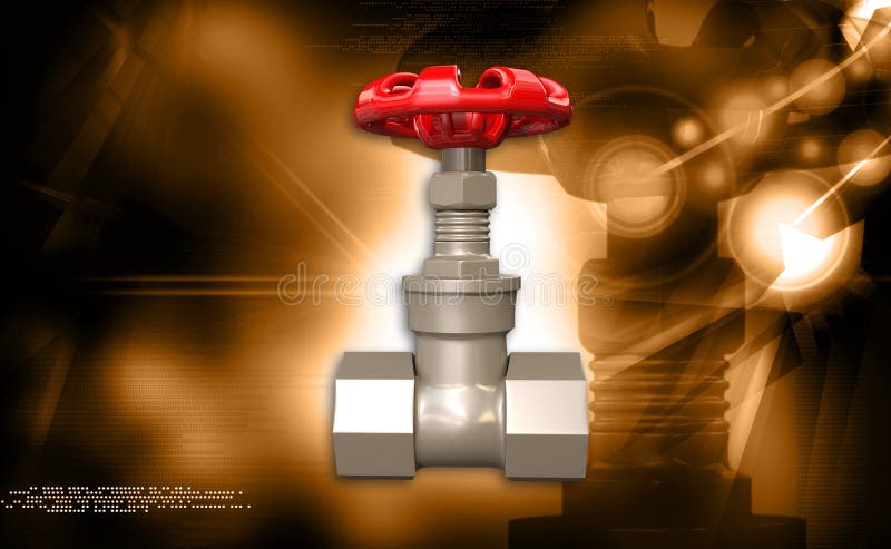 Gate Valuve stock illustration. Illustration of pipe - 41144940