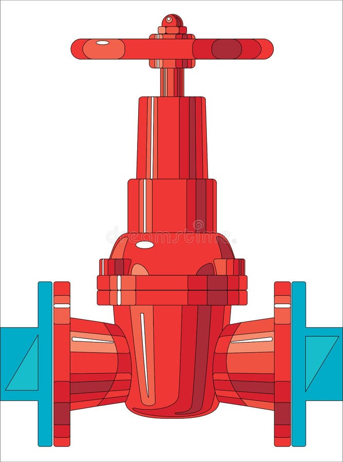 Gate valve stock illustration. Illustration of color - 14977686