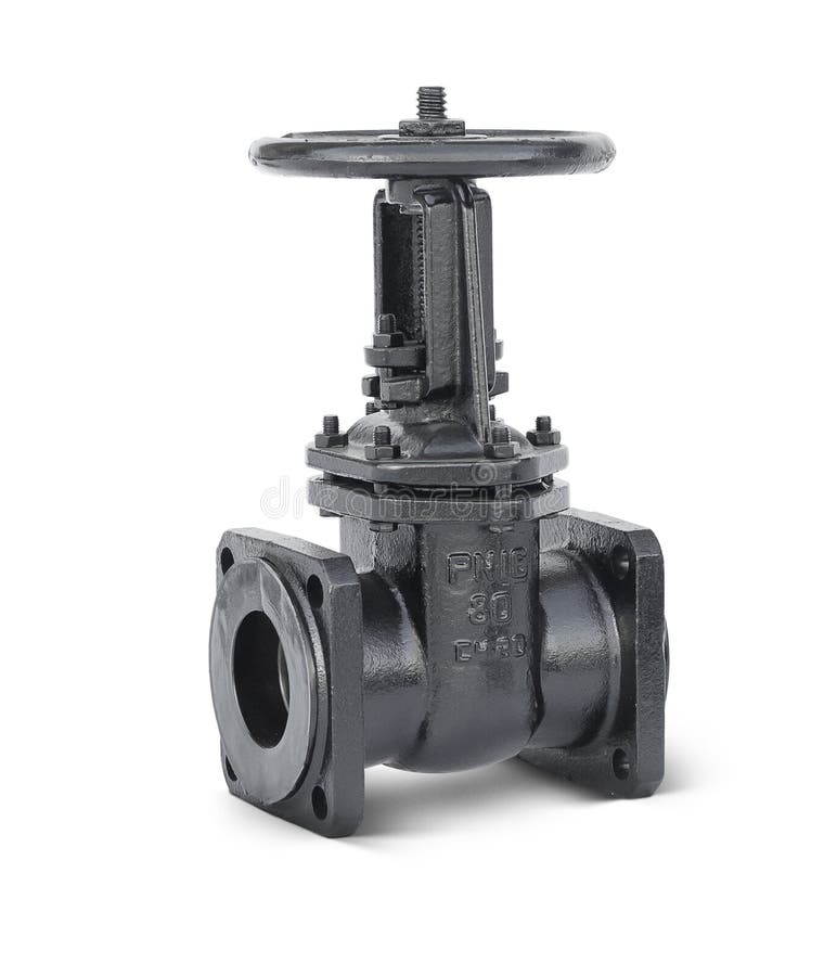 Bronze Non Rising Stem Gate Valve Isolated on White Background Stock ...