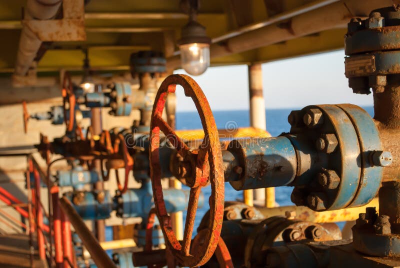 Gas valve tree. stock image. Image of pipe, industrial - 36603027