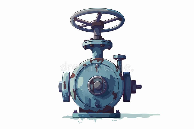 Gate Valve Stock Image Isolated Vector Style Stock Vector ...