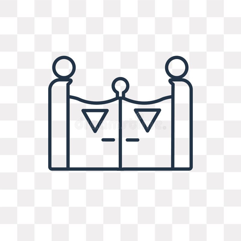 Railroad Crossing With Barrier, Security Gate Line Icon. Stock Vector ...