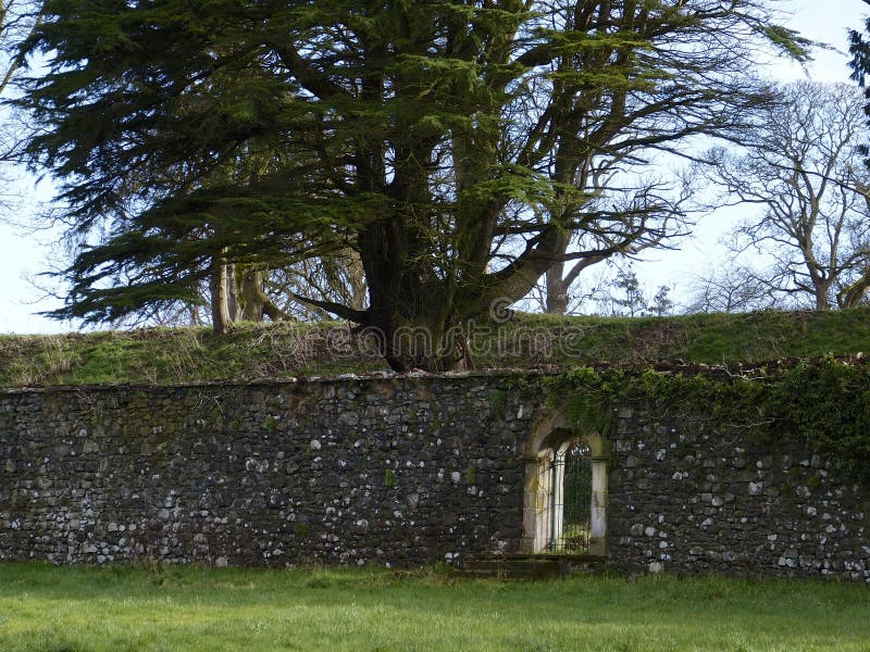 Gate in Wall of Walled Estate. Stock Photo - Image of wall, walled ...