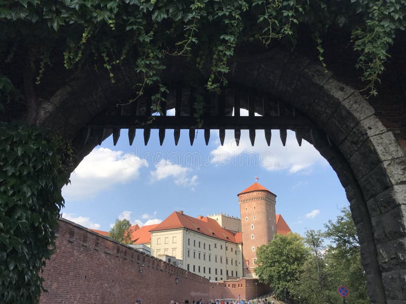 Gate at the Wawel Royal Castle Editorial Image - Image of dome, castle ...