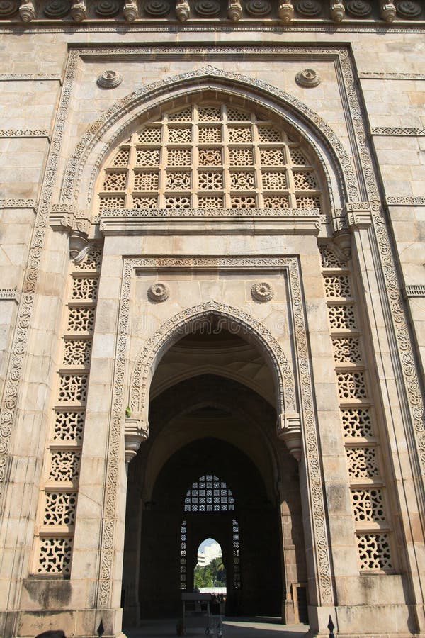 Gate Way of India Arch in Mumbai Stock Image - Image of indian, gate ...