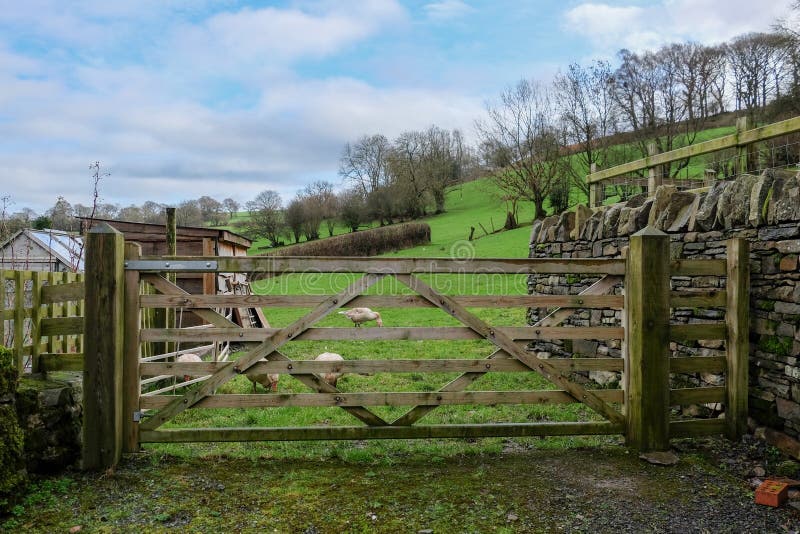 A gate stock image. Image of gate, garden, land, field - 65103335