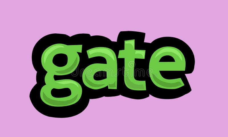 Gate Writing Stock Illustrations – 485 Gate Writing Stock Illustrations ...