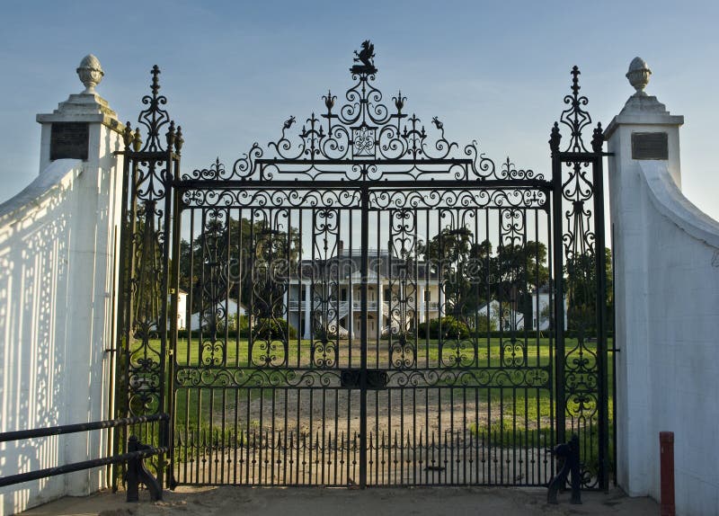 Gated Mansion stock photo. Image of barred, curled, wrought - 25108280