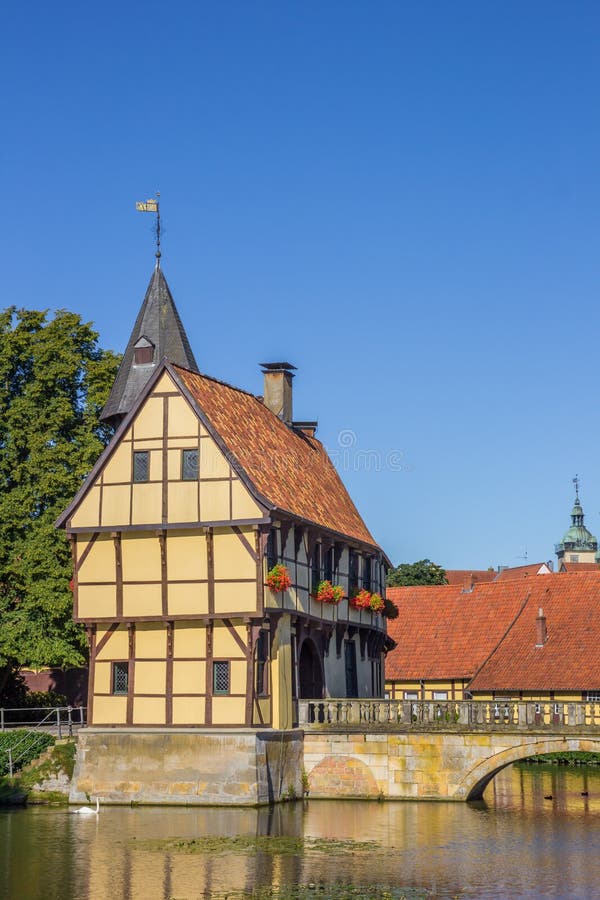 Gatehouse and Bridge of the Steinfurt Castle Stock Photo - Image of ...