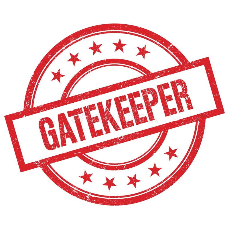 GATEKEEPER Text on Red Grungy Rectangle Stamp Stock Illustration ...