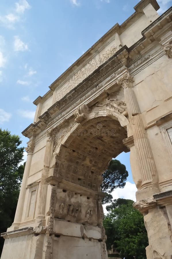 Gates in ancient rome stock photo. Image of romans, blue - 6027064