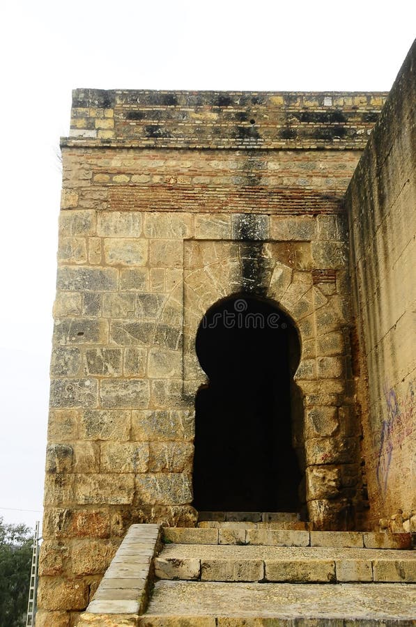 Gates of the Arab Wall of Niebla, Huelva. Stock Photo - Image of ...