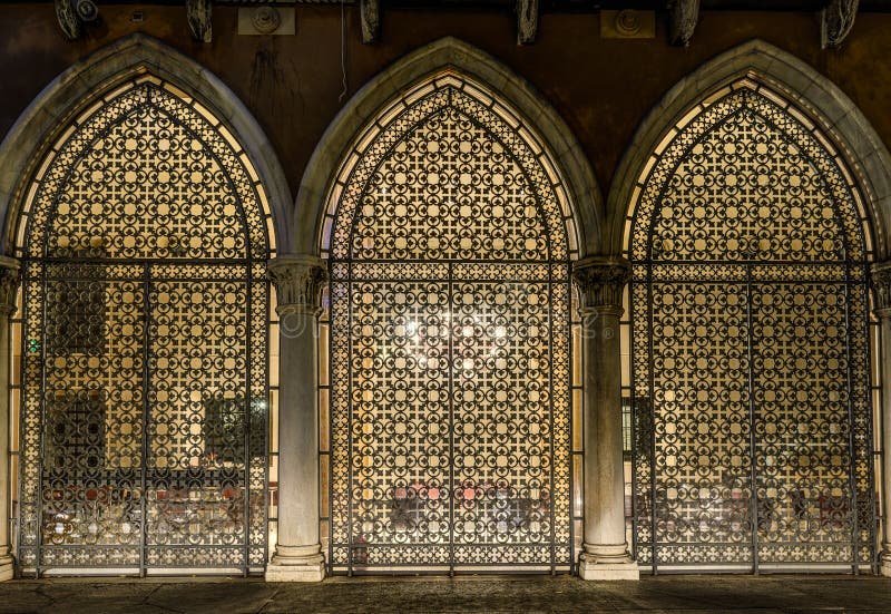 Gates stock image. Image of door, front, lights, ornament - 77322017