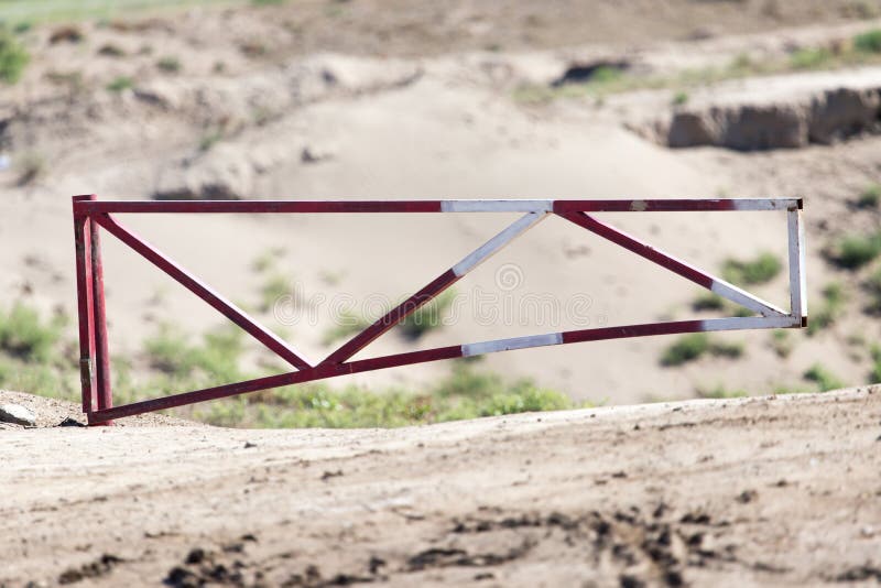 Gates in the desert stock photo. Image of sand, gates - 105985682
